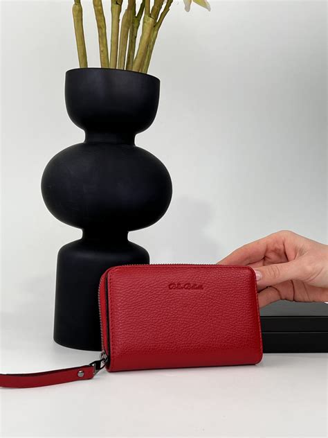 Купити гаманець жіночий шкіряний червоний Fm1126b недорого з доставкою по Україні Інтернет