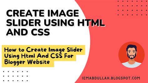how to create image slider using html and css for blogger website