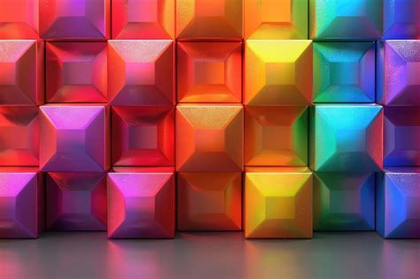 Premium Photo Abstract Seamless Cube Colorful Background Wallpaper Design Images