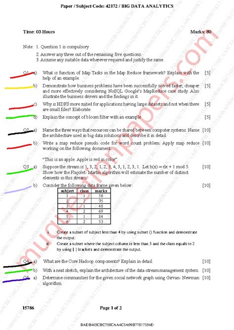 Bda 42172 Gce Exam Notes Big Data Analytics 2023 Studocu