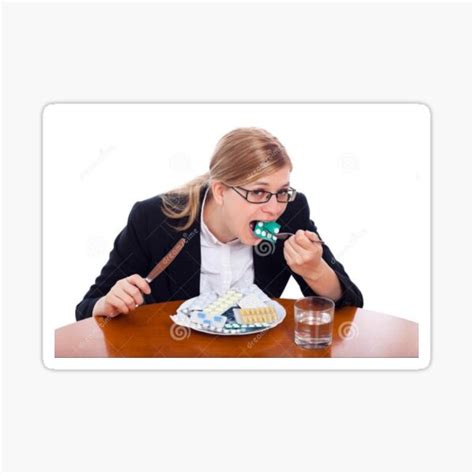 Eating Drugs Sticker For Sale By Verglence Redbubble