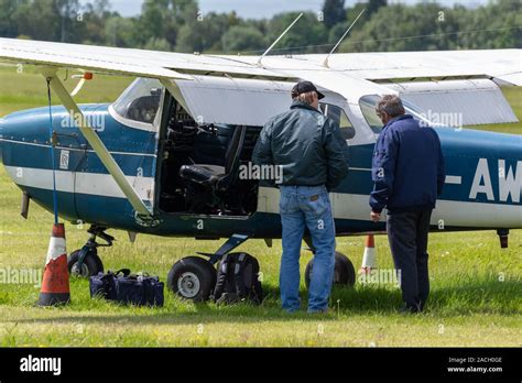 Pre Flight Checks Stock Photo Alamy