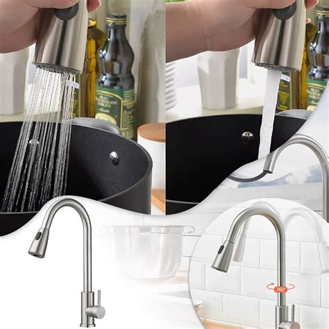 Stainless Steel Hot And Cold Pull Out Kitchen Universal Rotating