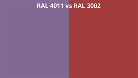 Ral 4011 Vs 3002 Ral Colour Chart Uk