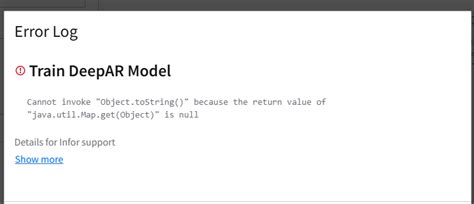 Error While Train Train Deepar Model Infor Global Community
