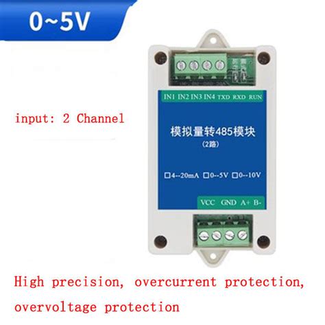 analog input and output transfer to 485 module modbus 0 5v 0 10v 4 20ma