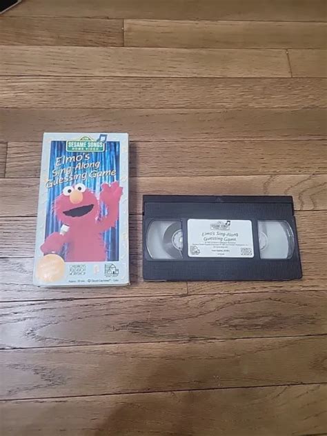 Elmos Sing Along Guessing Game Vhs 1991 Sesame Street Songs Home