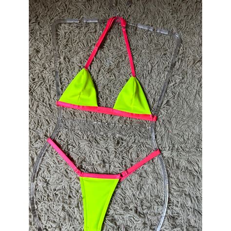 Biquini Feminino Fita Isolante Marquinha Fininha Asa Delta Lurex Zebra