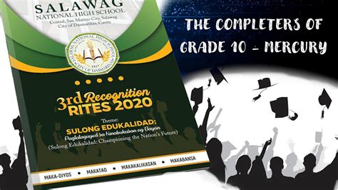 Deped Tayo Youth Formation Salawag National High School 4a 10 Mercury