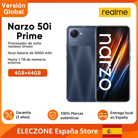 Realme Tel Fono Inteligente Narzo 50i Prime Versi N Global Procesador