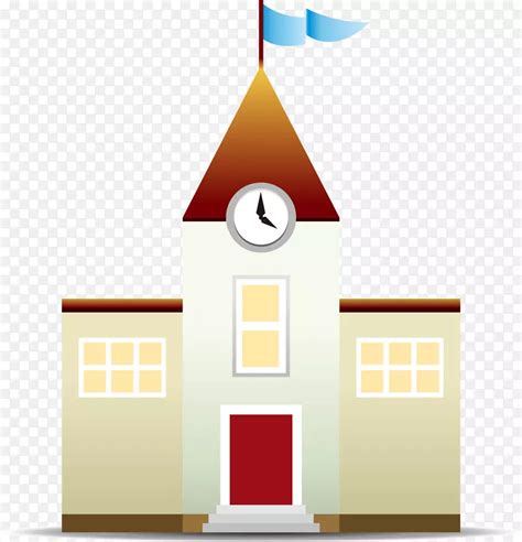 小学校园教学楼矢量PNG图片素材下载 图片编号7559231 PNG素材网
