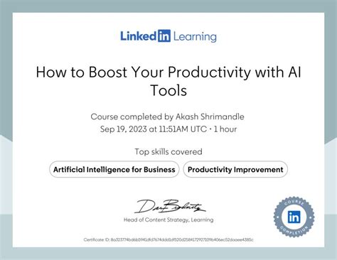 Akash Shrimandle On Linkedin Certificate Of Completion