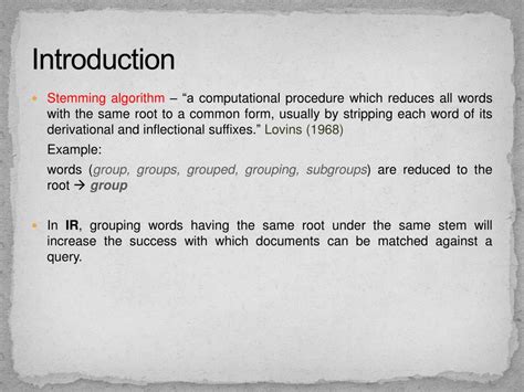 Ppt Experiments With A Stemming Algorithm For Malay Words Powerpoint