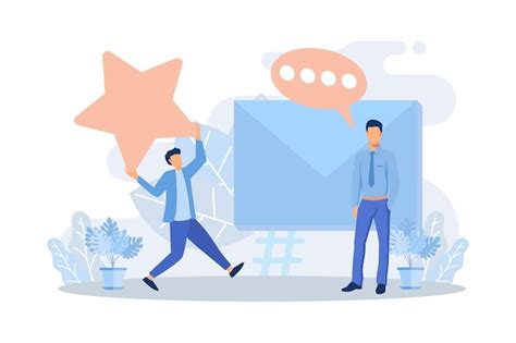 Feedback E Ilustração De Revisão Personagens Dando Feedback Positivo