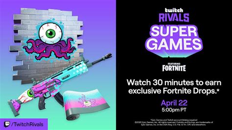 Fortnite Twitch Rivals SuperGames Come Ottenere Gratis Copertura E Spray Dell Evento