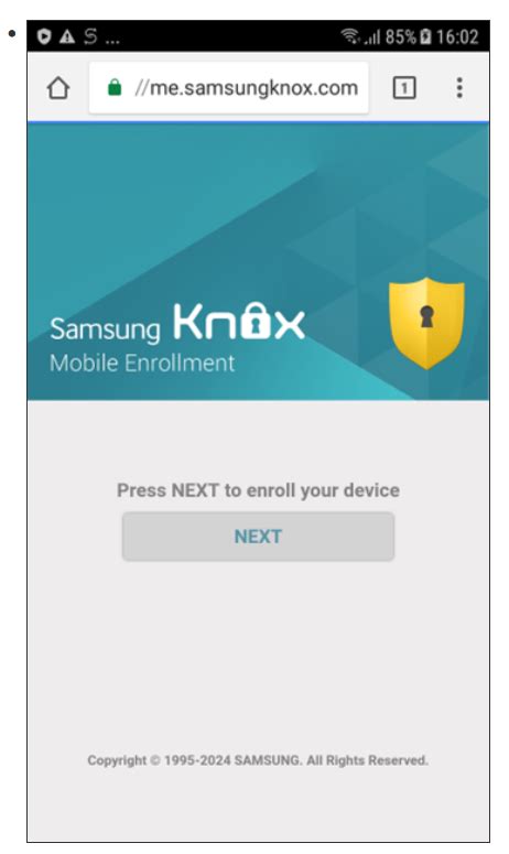 Samsung Knox Mobile Enrollment KME In Android Management API