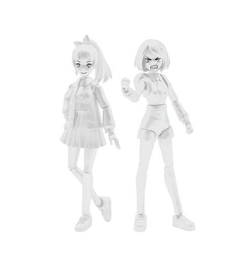River City Girls 2 Figure Sets White Limited Run Games