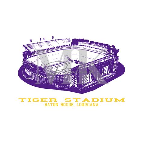 Lsu Tiger Stadium Mk Printing