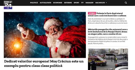 Articole elogioase la adresa lui Moş Crăciun în Digi24 că aşa fac ei