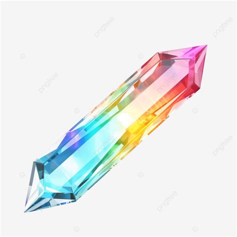 Abstract Crystal Rainbow Light Overlay Light Blank Texture Png