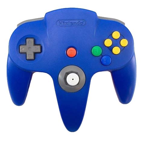 Genuine Blue Nintendo 64 Controller Refurbed Toggle Preowned Mydeal