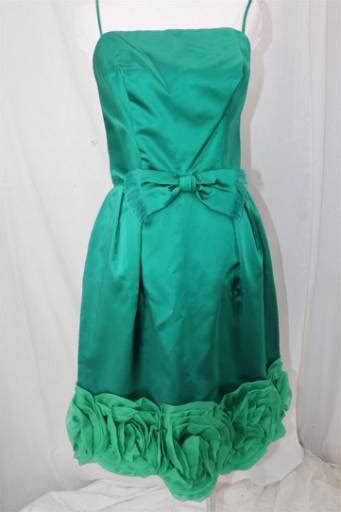 Vintage 1960s Jr Theme New York Green Cocktail Dress 0515 On Jan