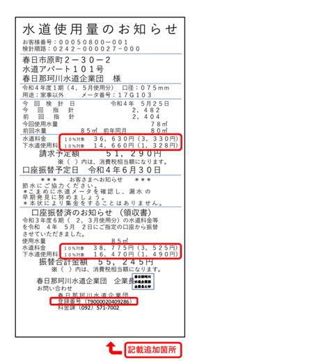 適格請求書発行事業者登録番号（インボイス制度） ｜ 春日那珂川水道企業団