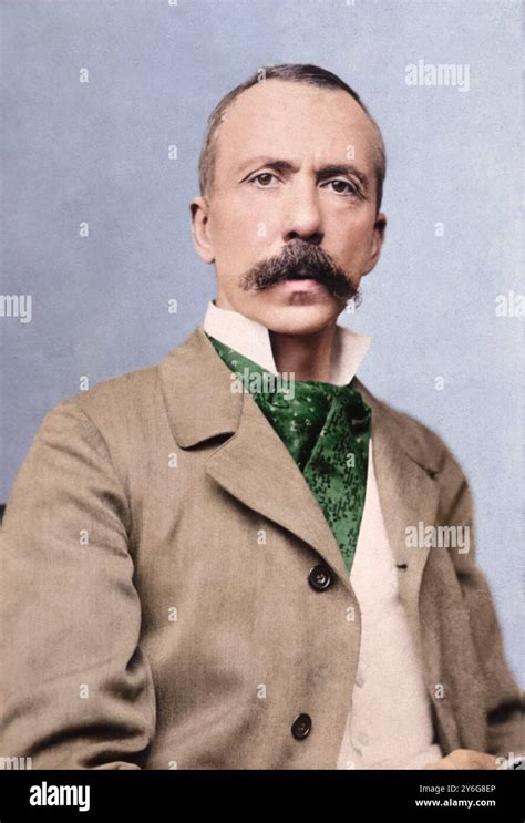 Charles R Richet Short Half Length Full Face Body To Right Circa