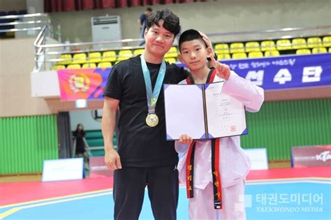 박현수 제53회 전국소년체육대회 남자 12세이하부 38kg급 금메달 경기도태권도협회