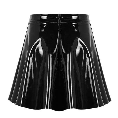 Faux Leather Pleated Mini Skirt Sissy Panty Shop