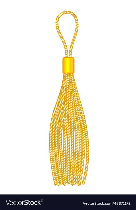 Gold Tassel Royalty Free Vector Image Vectorstock