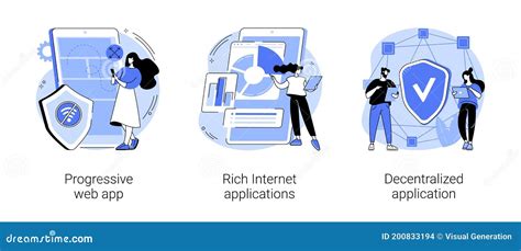 Mobile App Development Abstract Concept Vector Illustrations Stock Vector Illustration Of