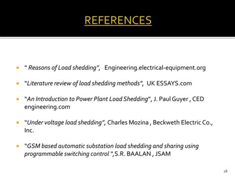 Automated Load Shedding Using Microcontroller Ppt