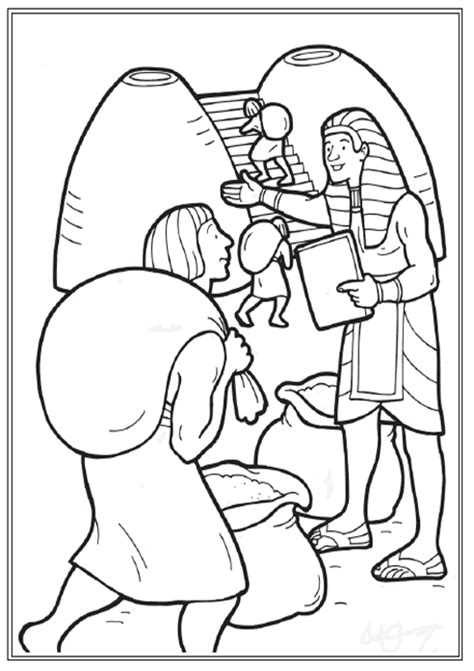 Dibujos Para Colorear De Los Hermanos De Jose En Egipto La Historia