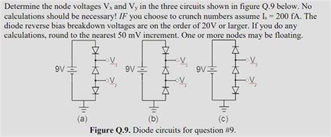 Solved Determine The Node Voltages Vx And Vy In The Three Chegg Com