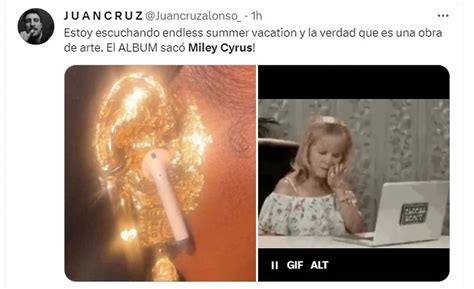 Los Memes Más Divertidos Que Dejó El Estreno De Endless Summer Vacation De Miley Cyrus Infobae