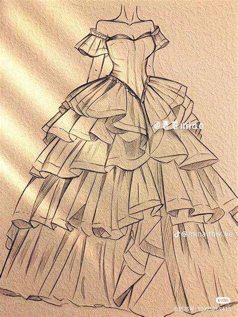 Pin By Diệu Anh On Váy Fashion Drawing Sketches Easy Drawings