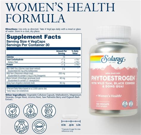 Phytoestrogen Supplements For Women 120 Count Natural Menopause Support Exp 3 27 Ebay