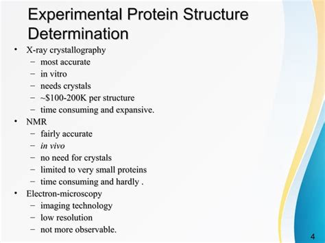 Methods For Protein Structure Prediction Ppt