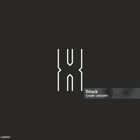 편지 X 기호 형상 얇은 선 스타일 디자인 요소 초기 인쇄 술 기호 0명에 대한 스톡 벡터 아트 및 기타 이미지 0명 개념 검은색 Istock