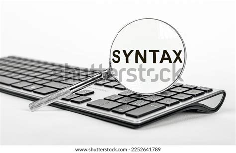 Syntax Programming Languages Concept High Quality Stock Photo