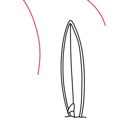 How To Draw A Surfboard Drawing With Dawn