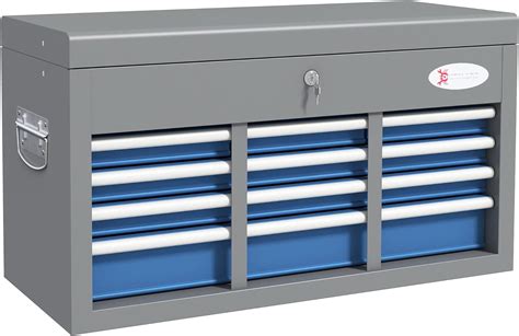 DURHAND Cassetta Attrezzi Con Cassetti Un Bauletto E Chiavi Cassetta Portautensili In