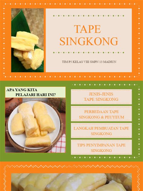 Jenis Jenis Langkah Pembuatan Dan Tips Penyimpanan Tape Singkong Pdf