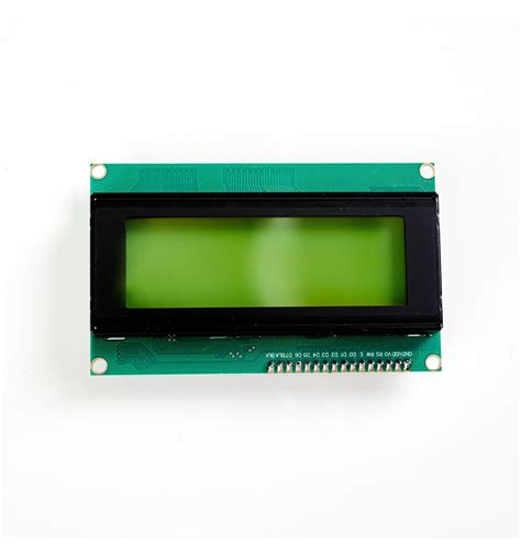 LCD Display 20x4 Black On Yellow I2C Backpack DIYElectronics