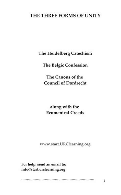 Pdf The Three Forms Of Unity Urc Learning Dokumen Tips