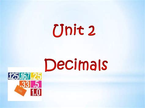 Comparing Decimals Ppt
