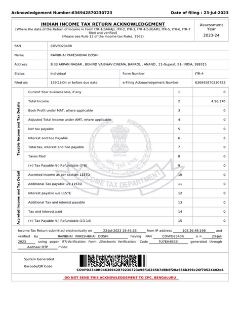 Itr V Pdf Government Finances Public Law