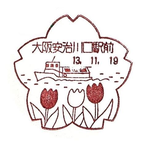 郵便局の風景印四つの索引