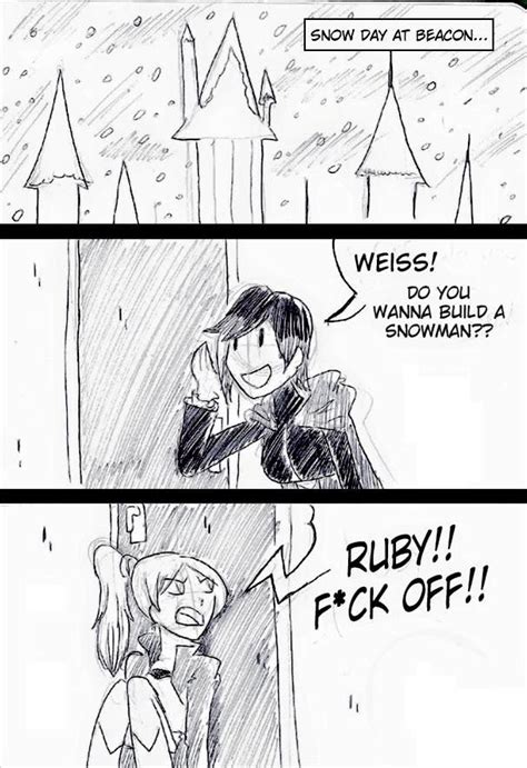 Rwby Ruby Weiss Comic Frozen Rwby Comic Rwby Rwby Anime